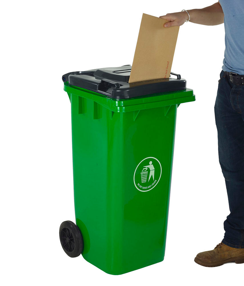Wheeled Bins with Letter Slot Lid
