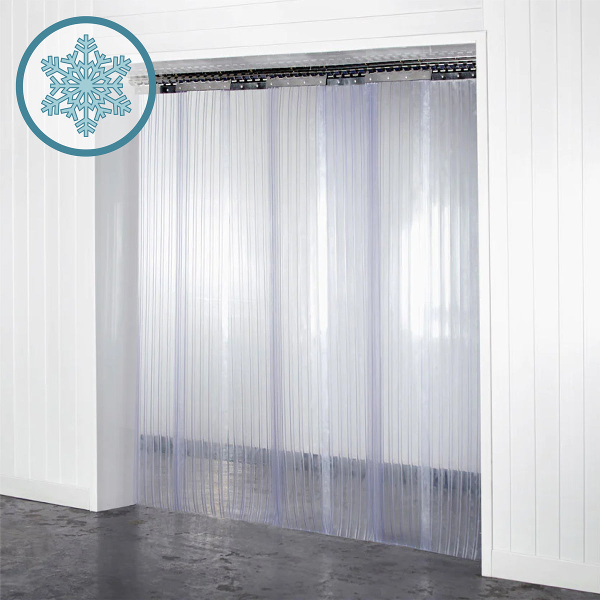 Super Polar Grade Double Ribbed PVC Strip Curtain Replacement Strip 40