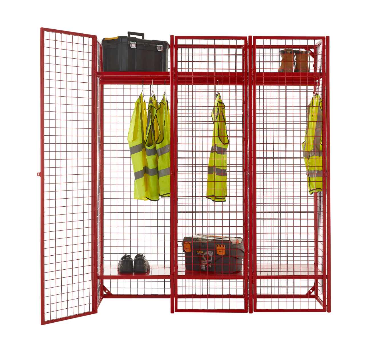 Wire Mesh Storage Compartments