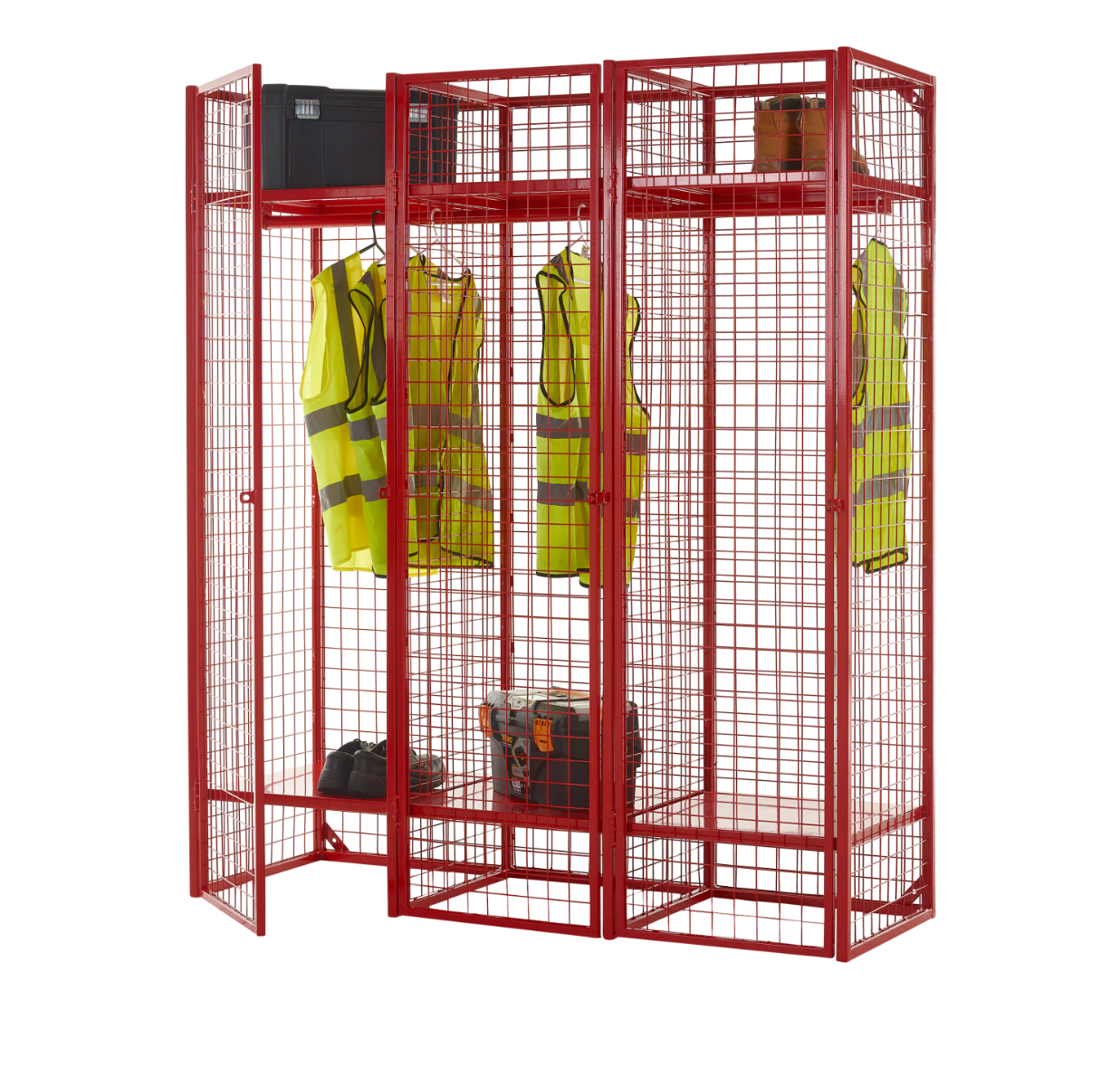 Wire Mesh Storage Compartments