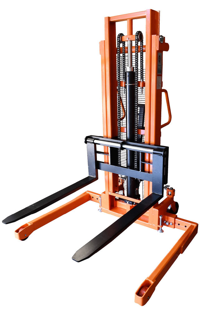 VULCAN Hydraulic Straddle Stackers - Adjustable Fork